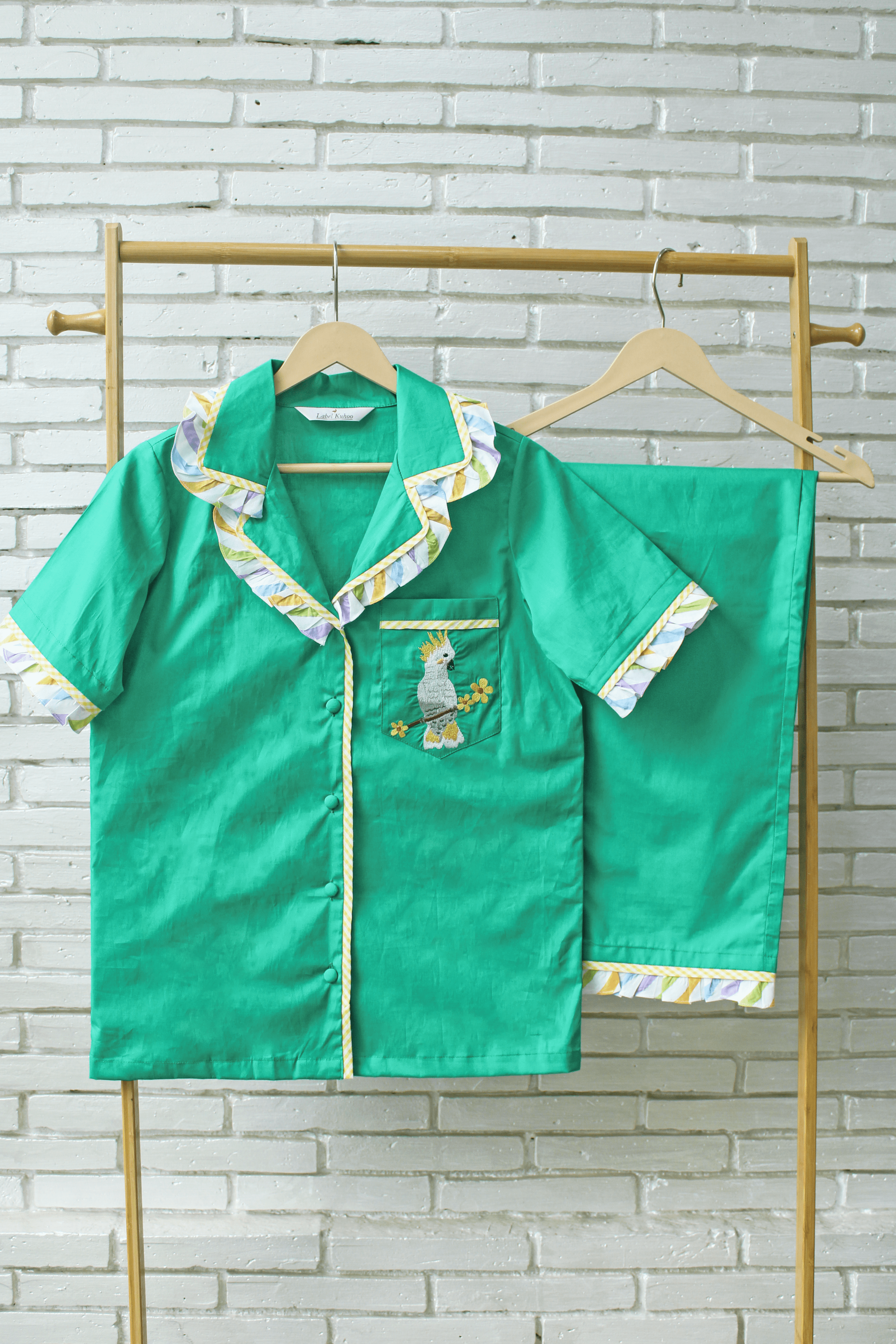 Buy Tropical Cockatoo Night Suit Set | Cozy and Comfortable | Label Kuhoo