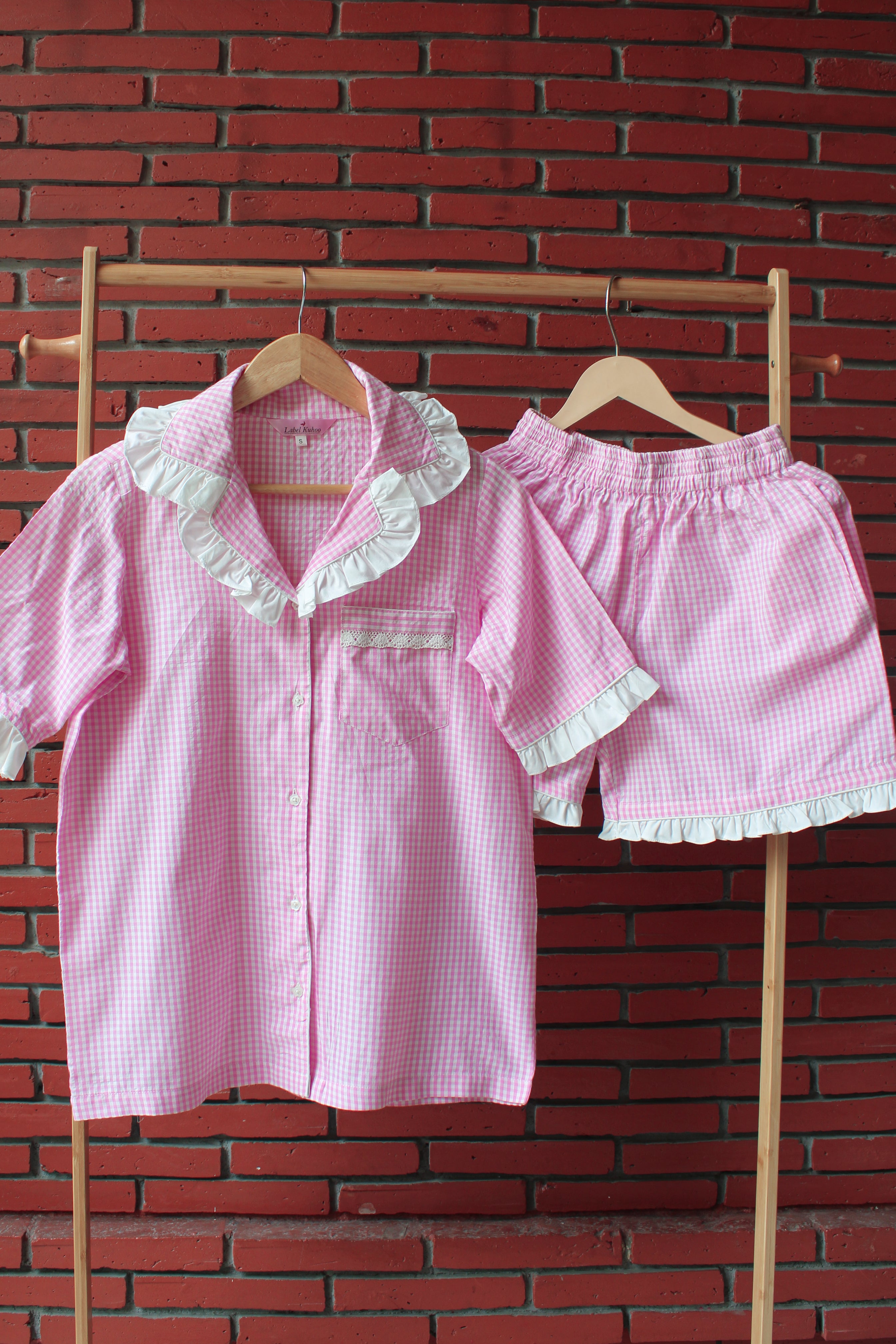 Buy the Candy Floss Shorts Set | 100% Cotton | Label Kuhoo